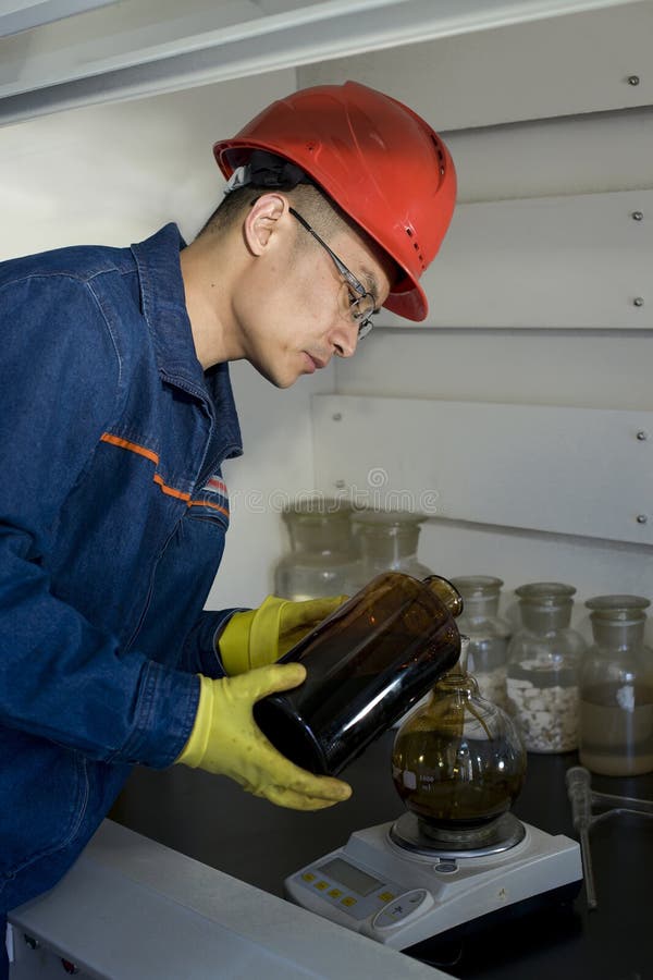 The Worker is Doing Testing in Laboratory Stock Photo - Image of ...