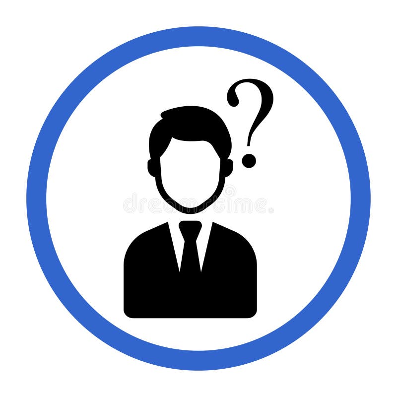 Male thinking icon design stock vector. Illustration of people - 214130122