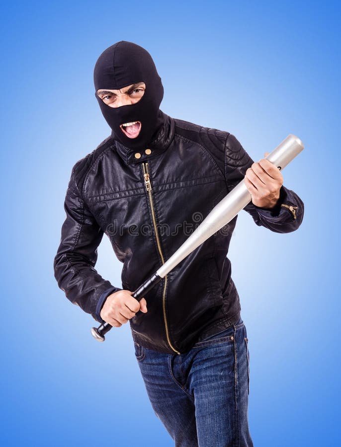 The Male Thug Isolated on the White Stock Photo - Image of compilation ...