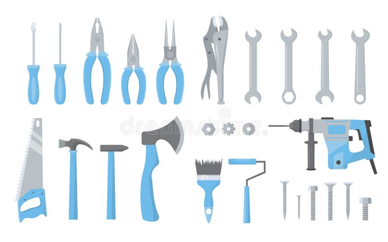 Male tools stock vector. Illustration of hammer, screenshot - 220368905