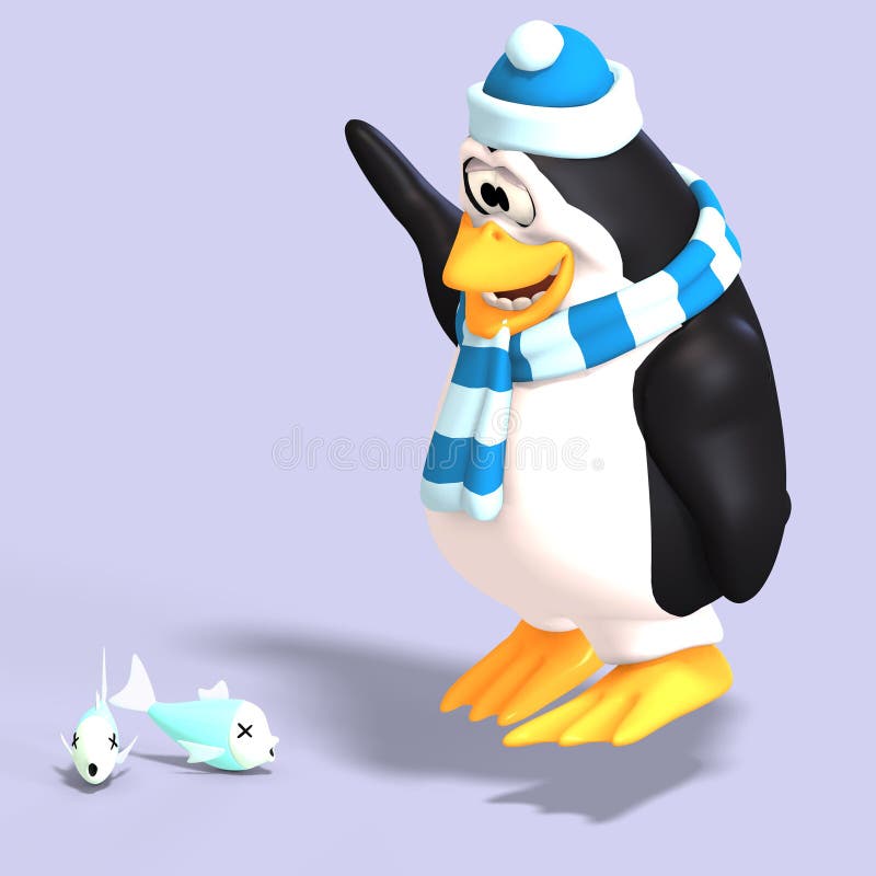 Penguin Salute stock vector. Illustration of clip, logo - 62425937