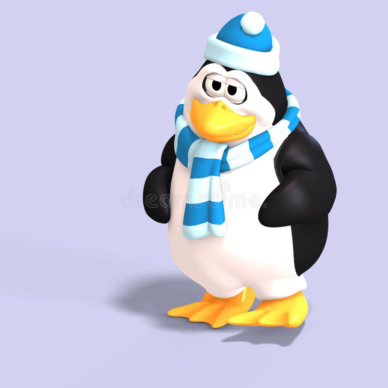 Penguin Salute stock vector. Illustration of clip, logo - 62425937