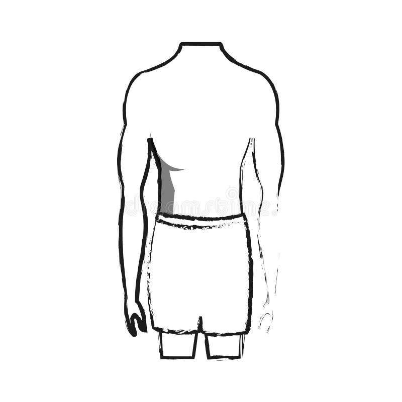 Male Torso Fit Body Icon Image Stock Illustration - Illustration of ...