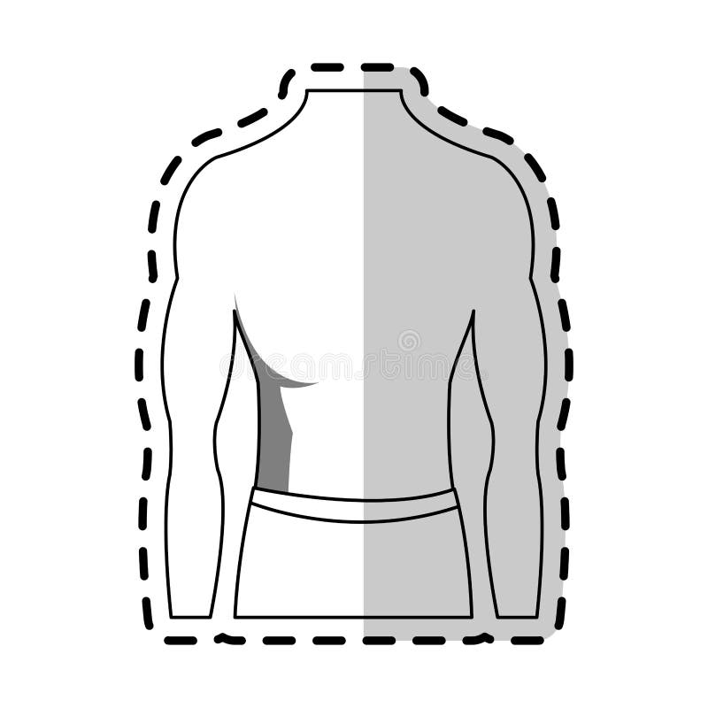 Male Torso Fit Body Icon Image Stock Illustration - Illustration of ...