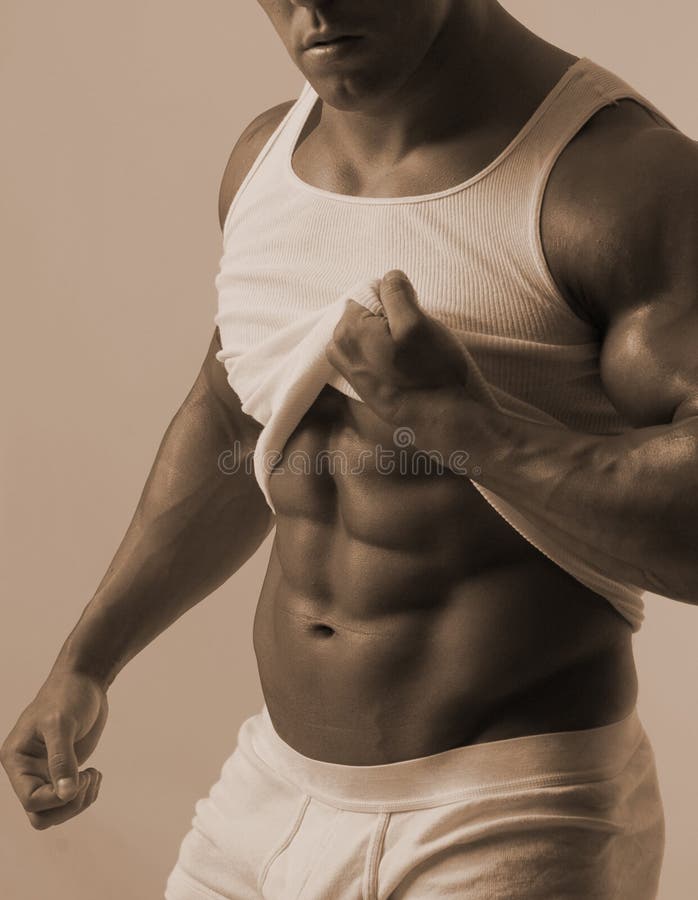 Male torso with tee shirt stock photo. Image of abdomen - 731514