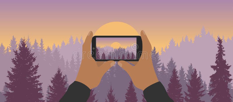 Silhouette Man Holding Phone Vector Stock Illustrations 484