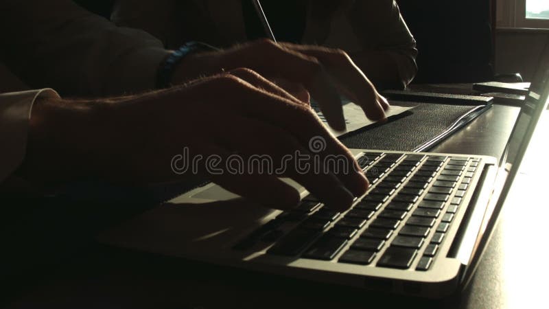 Male Typing on Laptop Keyboard Stock Footage - Video of male, internet ...
