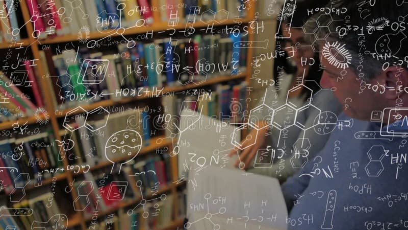 Male Unfolding Blueprint in Study Inspecting Schematic while Animated ...