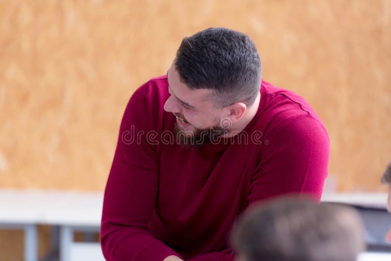 Male University Architecture Student Working on Practice Lessons ...