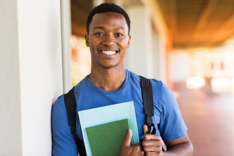 Male University Student Portrait Stock Photo - Image of looking ...