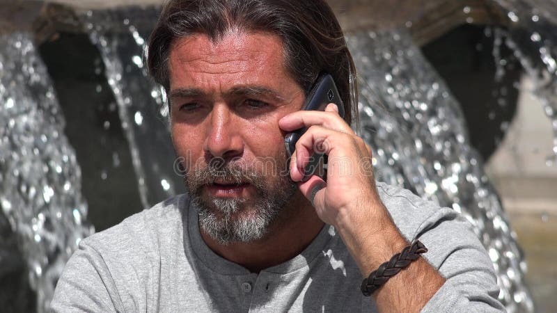 Male Using Cell stock image. Image of masculine, tech - 107483091