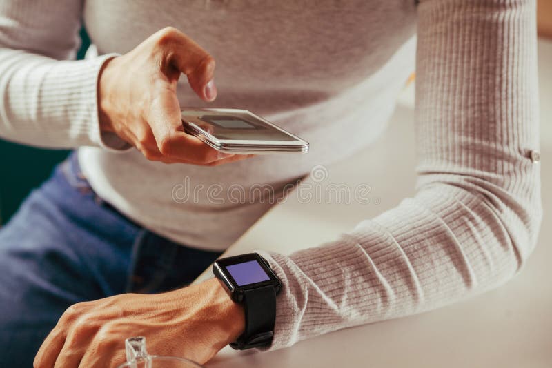 Male Using Technology stock photo. Image of home, stylish - 72996212