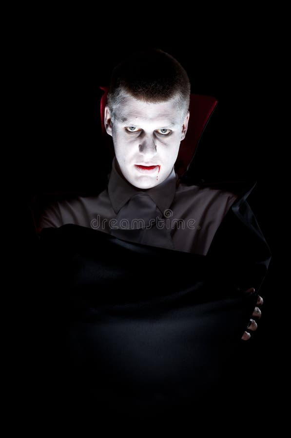 Male vampire portrait stock image. Image of costume, creepy - 19036551