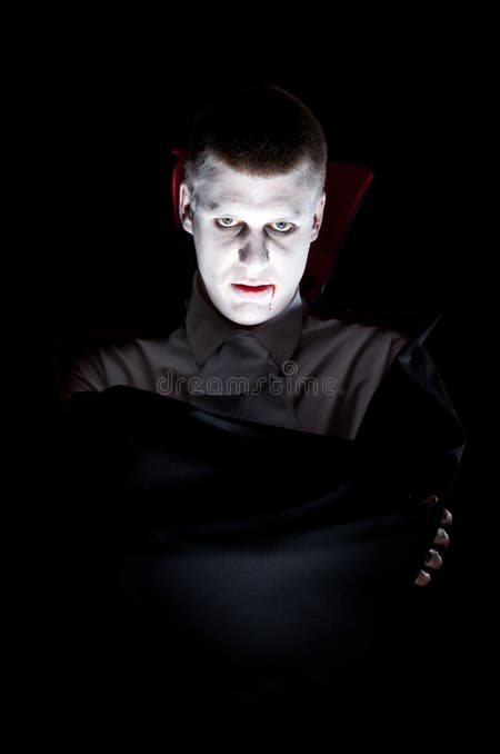 Male vampire portrait stock image. Image of costume, creepy - 19036551