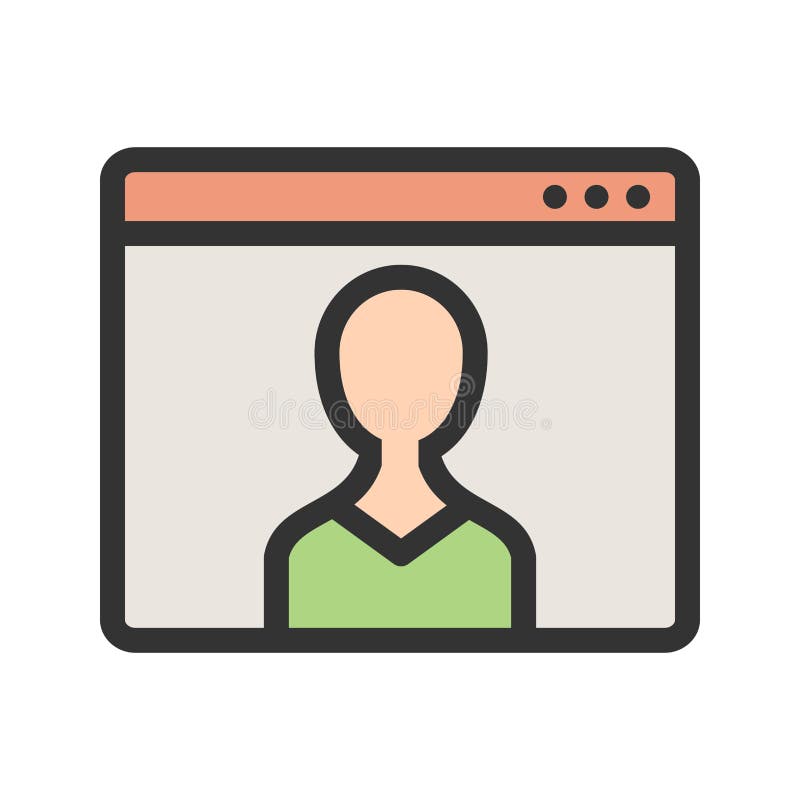 Male Visitor stock vector. Illustration of design, icon - 80998233