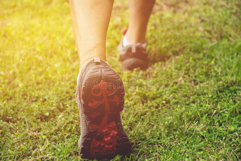 Male Walking at the Morning for Warm Up Body for Jogging Stock Photo ...