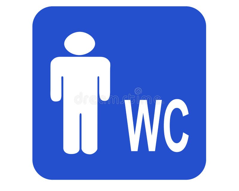 Male wc stock illustration. Illustration of closet, lavatory - 512760