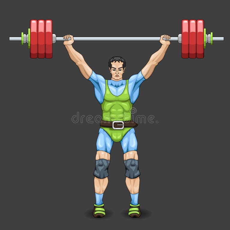Male Weightlifter Stock Illustrations – 1,432 Male Weightlifter Stock ...