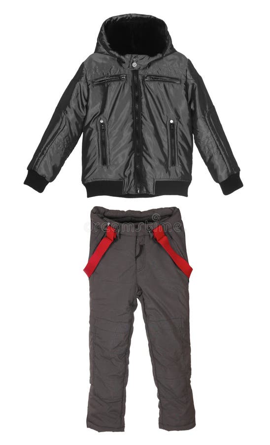 Male Winter Jacket and Trousers Stock Image - Image of person, button ...