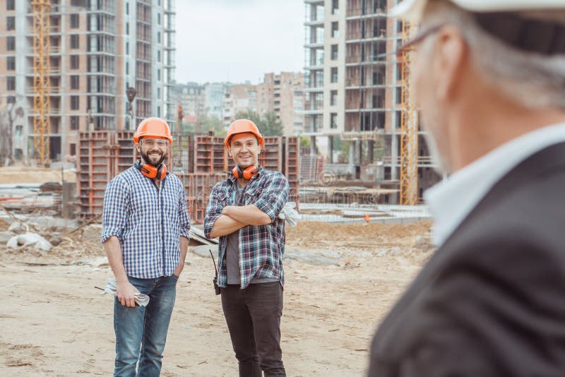 Male Work Building Construction Engineering Occupation Project Stock ...