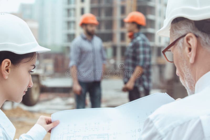 Male Work Building Construction Engineering Occupation Project Stock ...