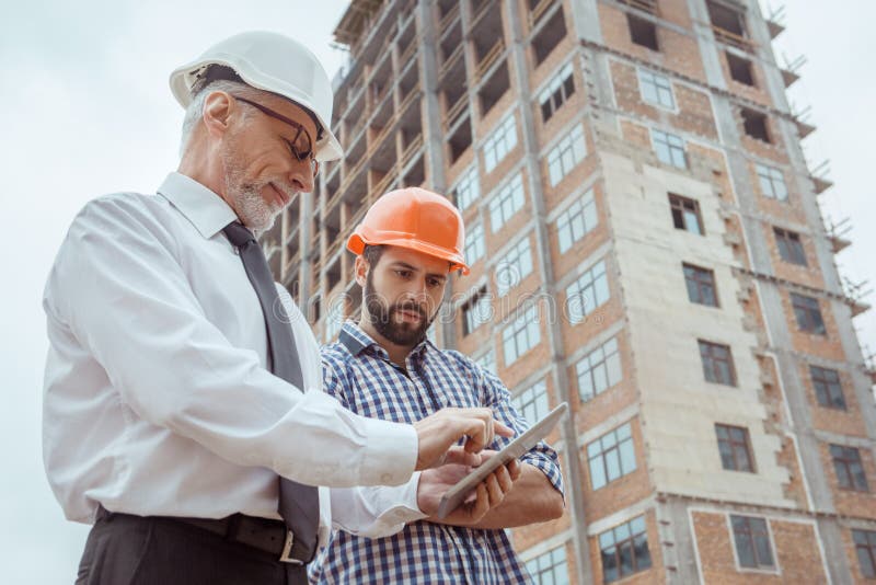 Male Work Building Construction Engineering Occupation Project Stock ...