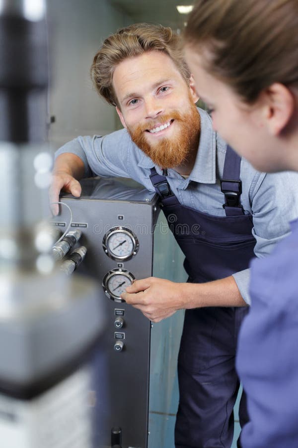 Male Work during Inspection Stock Photo - Image of engineer, machinery ...