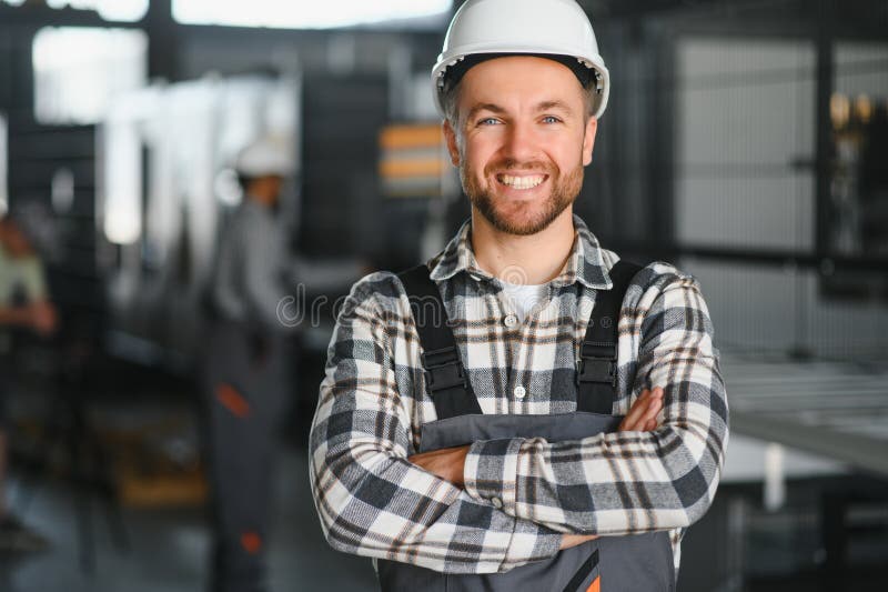 Male worker at a factory stock photo. Image of people - 334801734