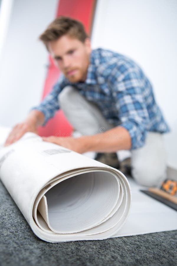 Young Handsome Man Sitting at Desk in Office Stock Image - Image of ...