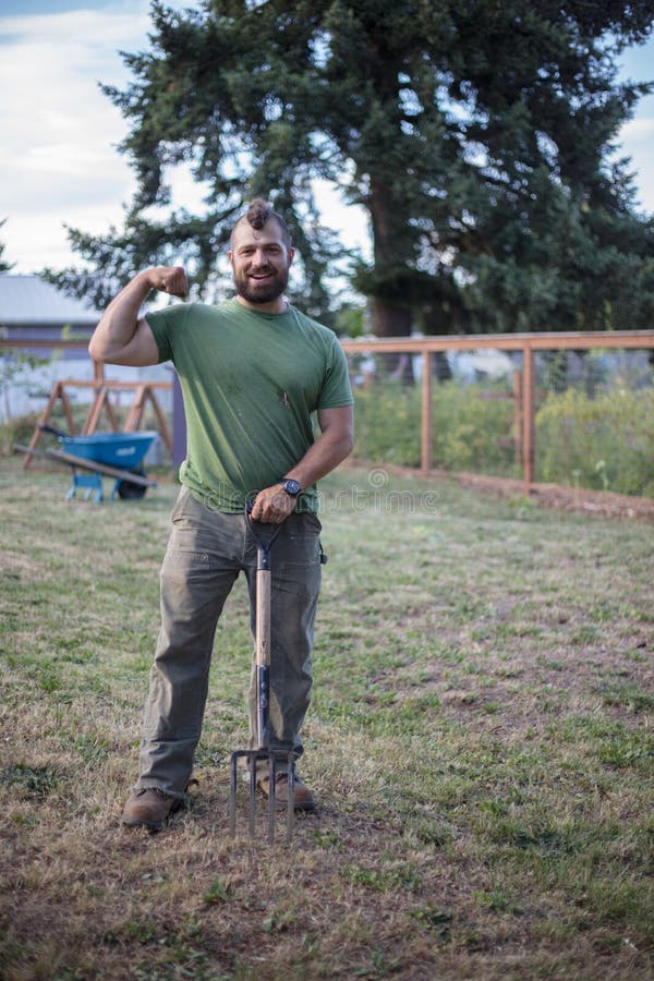 Male worker stock image. Image of cabin, outdoors, lake - 190587449