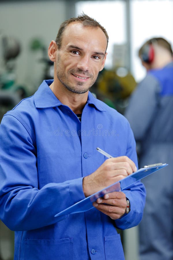 Male Worker Supervisor Posing Stock Photo - Image of ethnic, tools ...