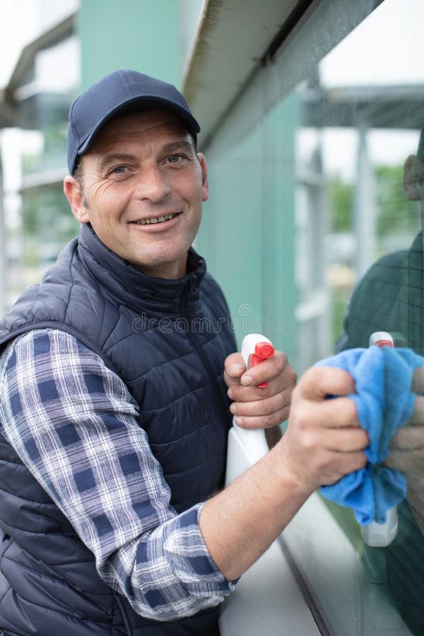 Happy Window Cleaner Outside Stock Photos - Free & Royalty-Free Stock ...