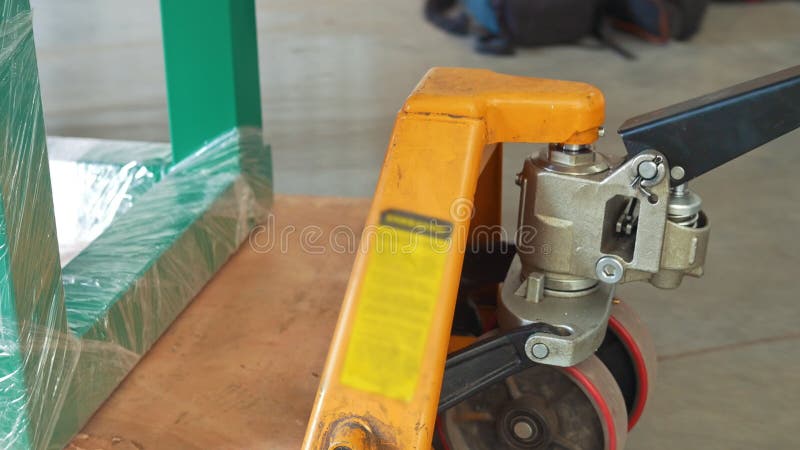 Pulling Metal Wire Rope through Machine Tool with Cog Wheels Stock ...