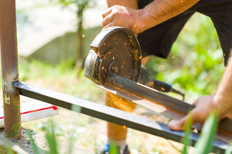 Constructing a Fence stock image. Image of home, improvements - 708559