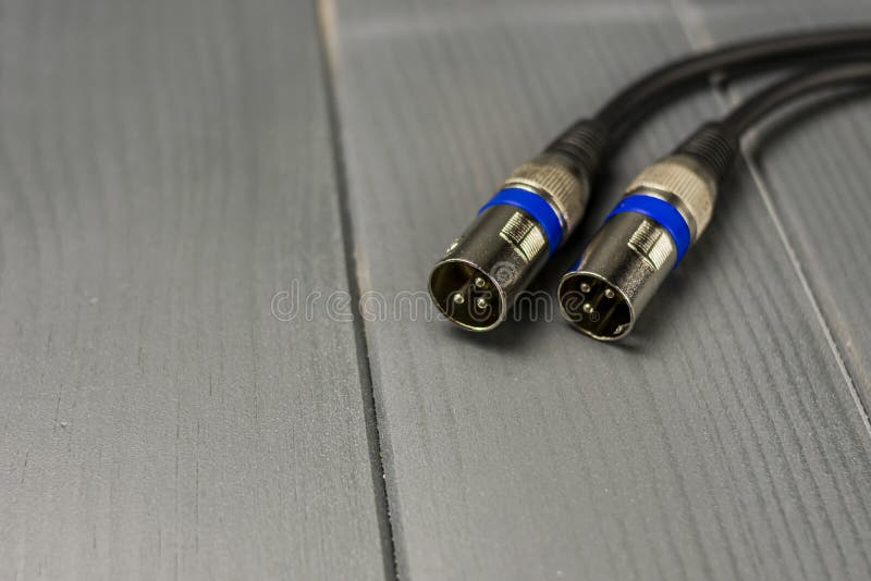 Male Xlr Type Audio Connectors for Audio Devices Stock Image - Image of ...