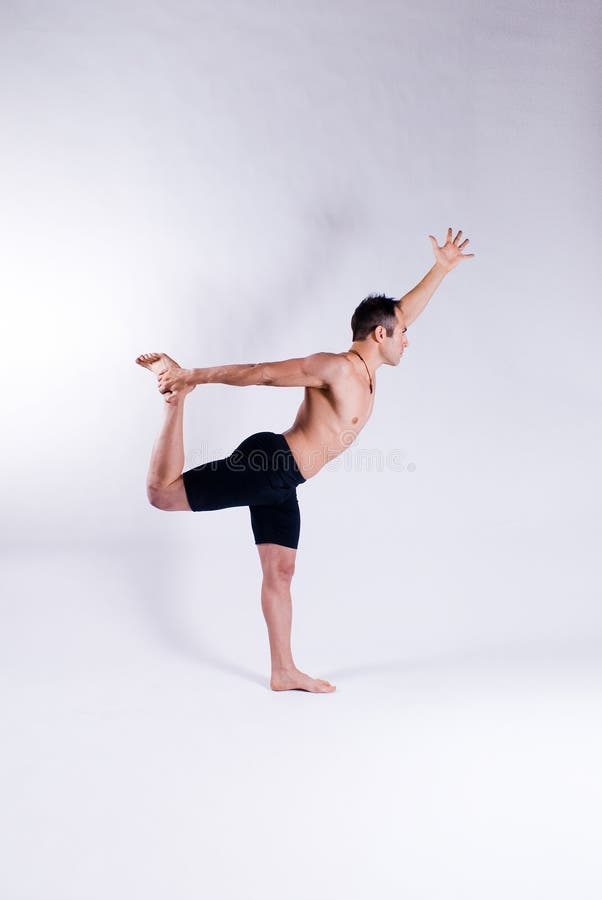 Male yoga model stock photo. Image of pose, breathing - 28356648