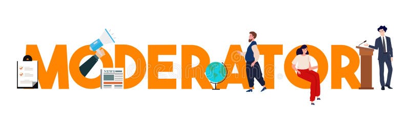 Moderator Vector Stock Illustrations – 741 Moderator Vector Stock ...