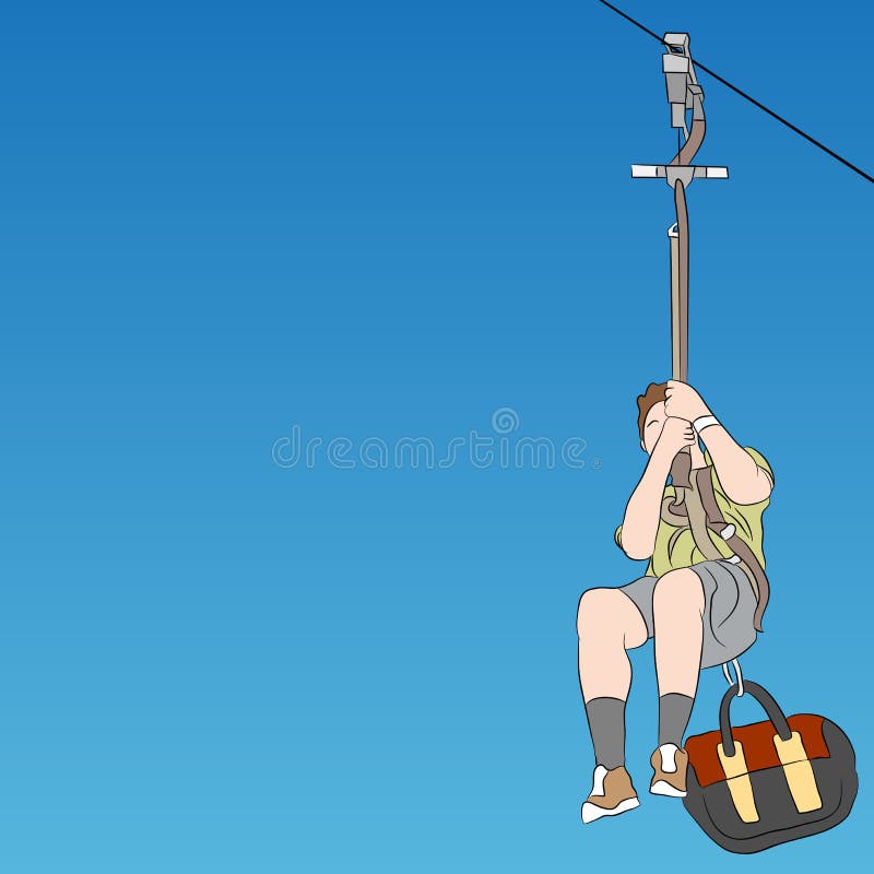 Zip Line Cartoon