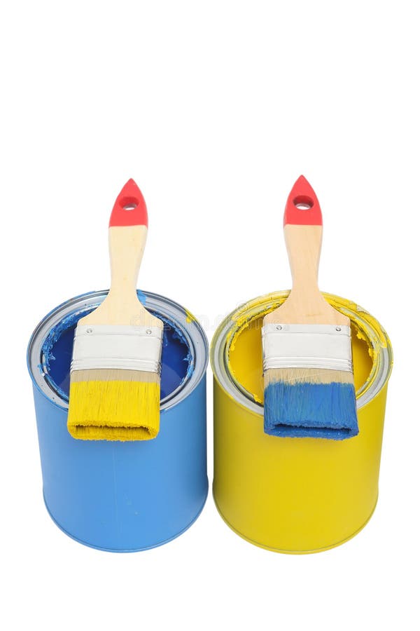 Malen Sie Dosen stockbild. Bild von wanne, dose, farbe - 22544509