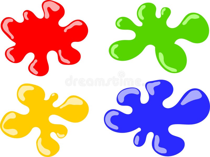 Malen Sie Flecken vektor abbildung. Illustration von punkt - 43107704