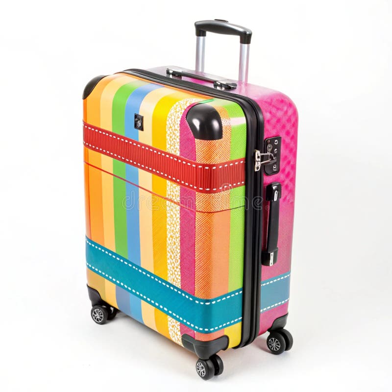 Maleta colorida stock de ilustración. Ilustración de verano - 357918039