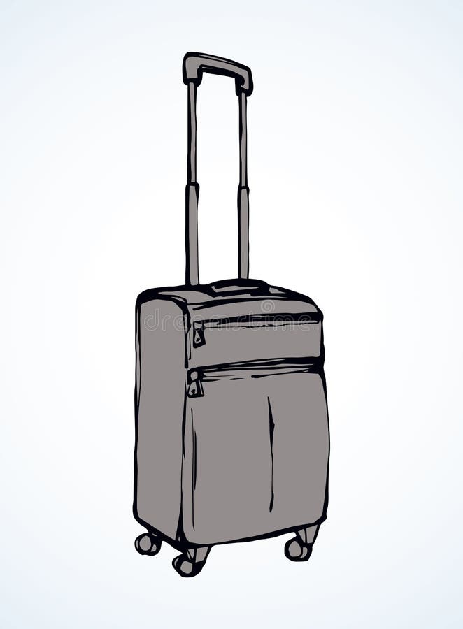 Maleta Dibujo de vectores ilustración del vector. Ilustración de ...