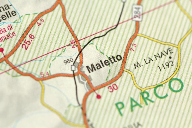 Maletto. Map stock photo. Image of realistic, planet - 113861440