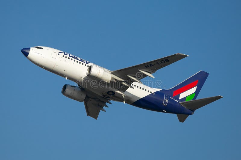 Malev Airliner editorial stock image. Image of gear, airplane - 24353709