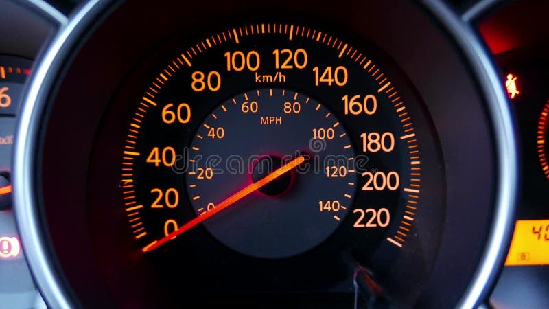 Indicator Light Blinking on Vehicle in High-Speed Expressway Traffic ...