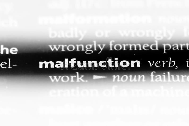 Malfunction stock image. Image of page, dictionary, isolated - 126539211