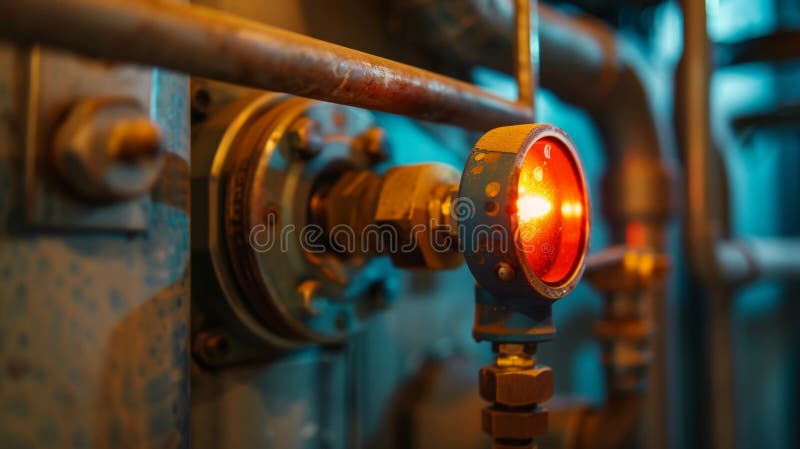 A Malfunctioning Pilot Light on a Furnace Causing the Heating System To ...