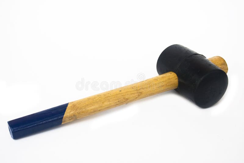 Malho de borracha foto de stock. Imagem de branco, isolado - 19312340