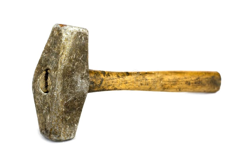 Martelo pesado e antigo imagem de stock. Imagem de ruptura - 2577875