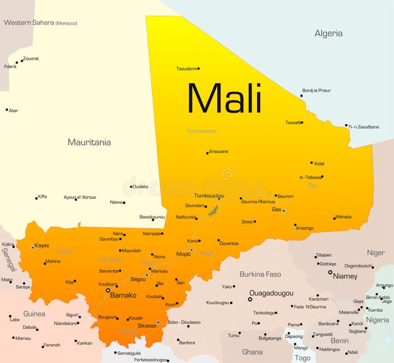 Mali Political Map Stock Illustrations – 1,139 Mali Political Map Stock ...
